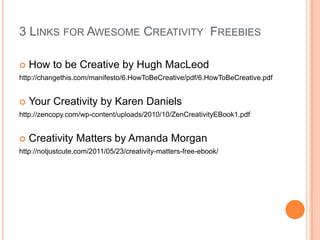 Creativity or Bust | PPT