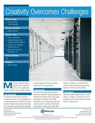Creativity Overcomes Challenges - Data Center Colocation | PDF | Civil ...