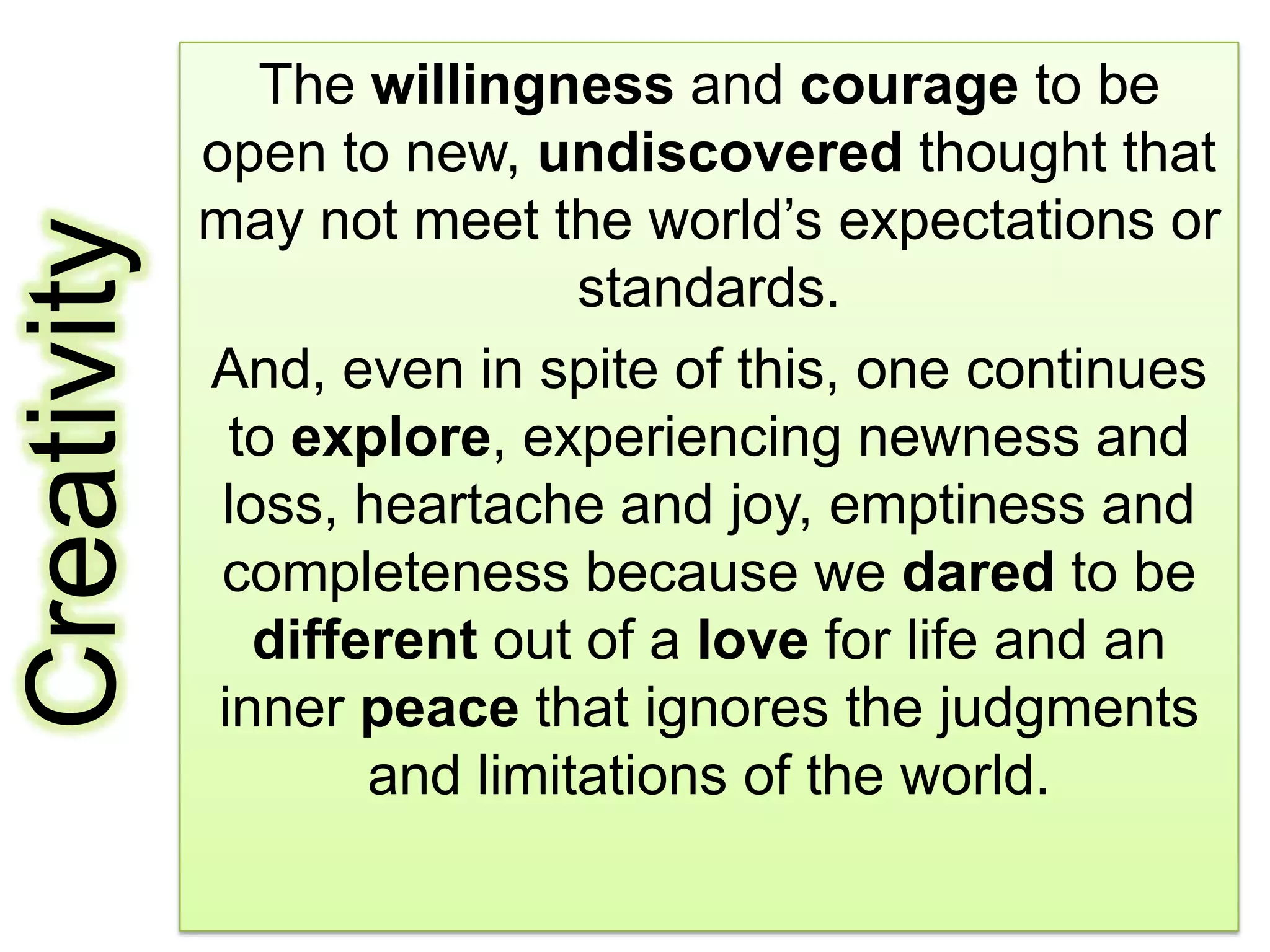 Creativity power point | PPT