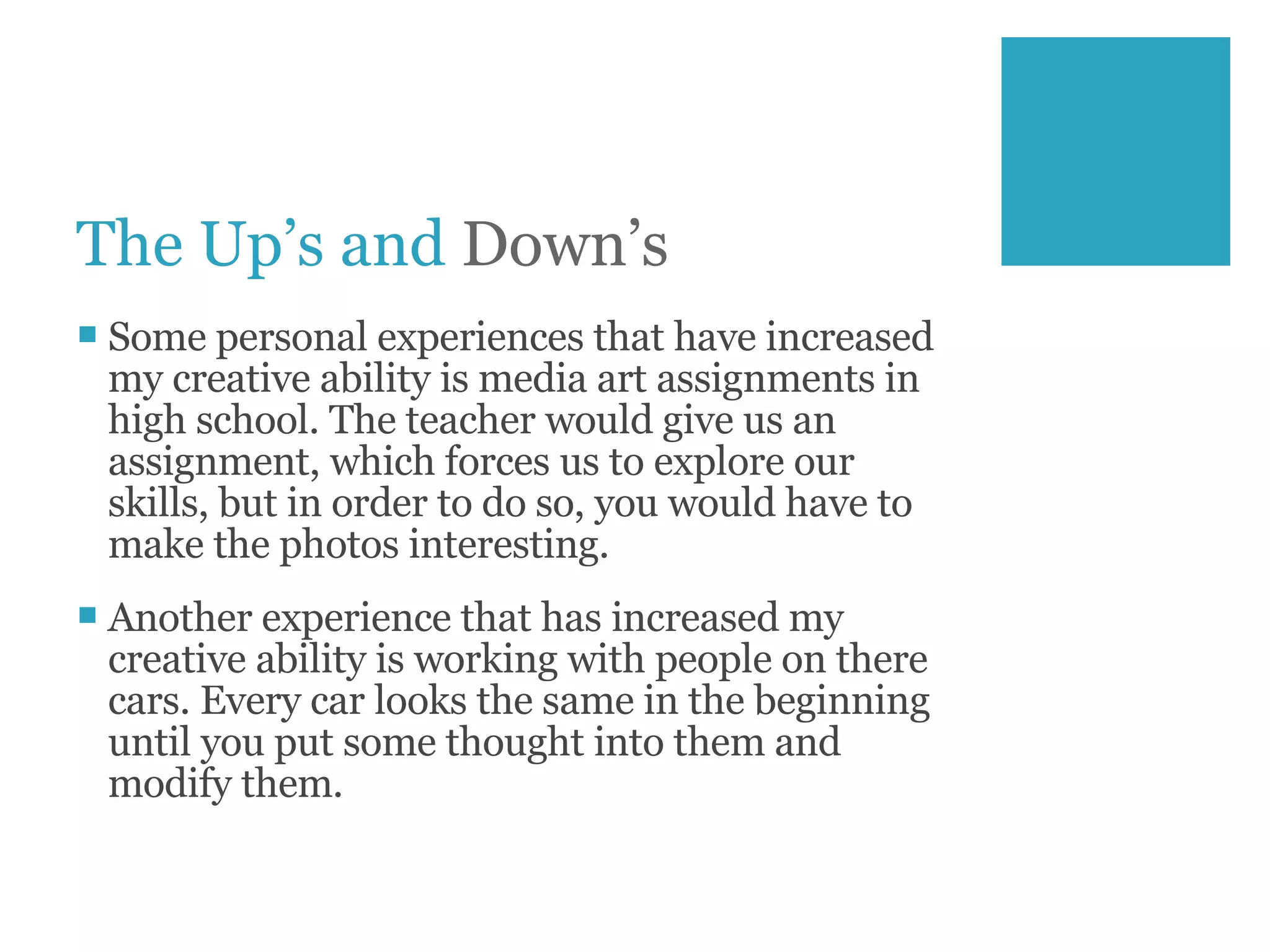 Creativityproject FINAL | PPT