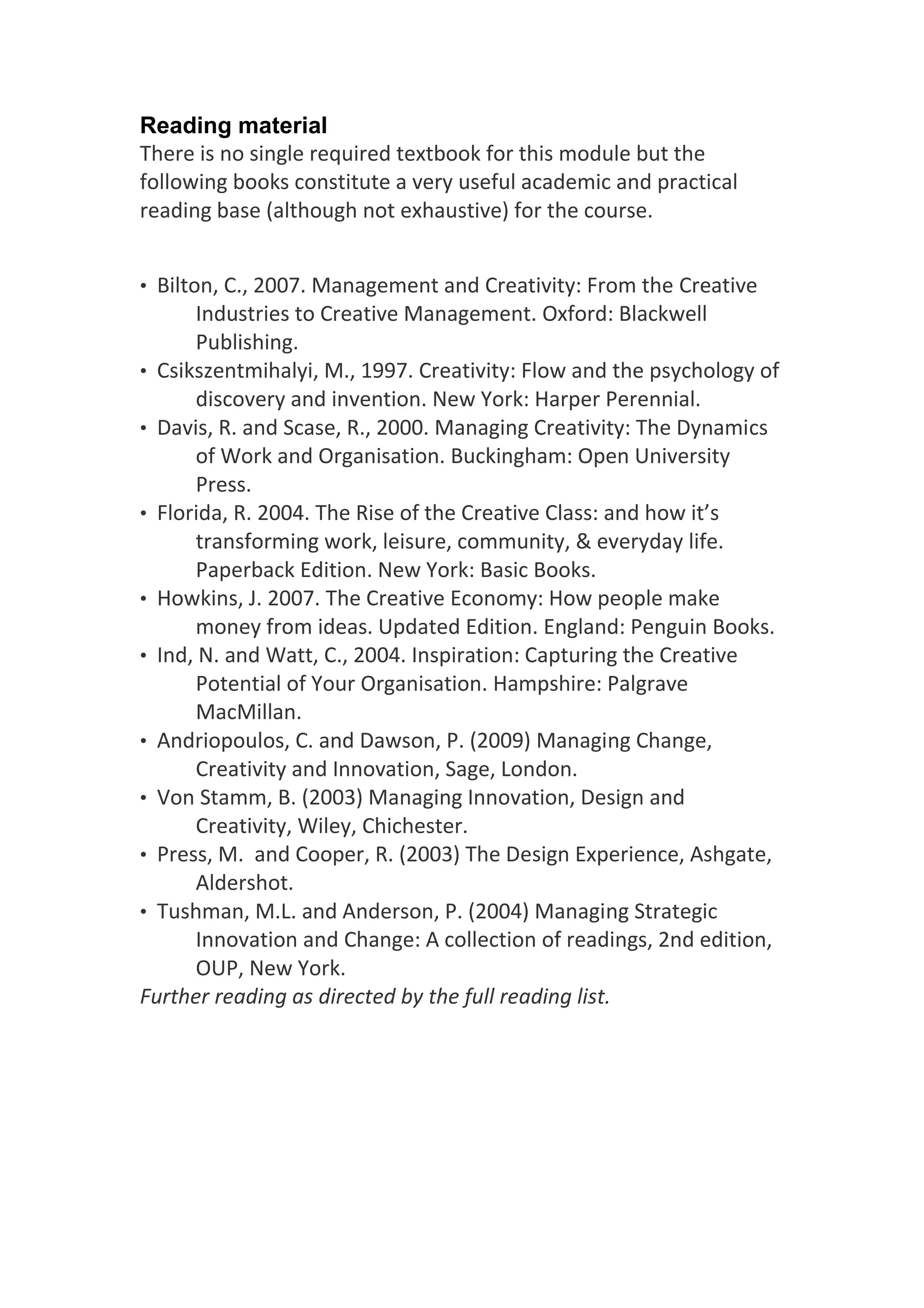 Creativity reading material | PDF