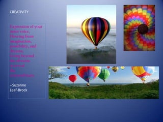 Creativity suzanne | PPTX