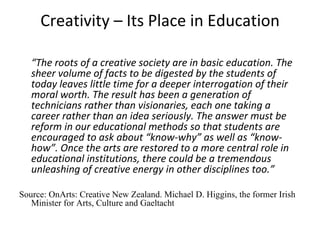 Creativity value | PPT