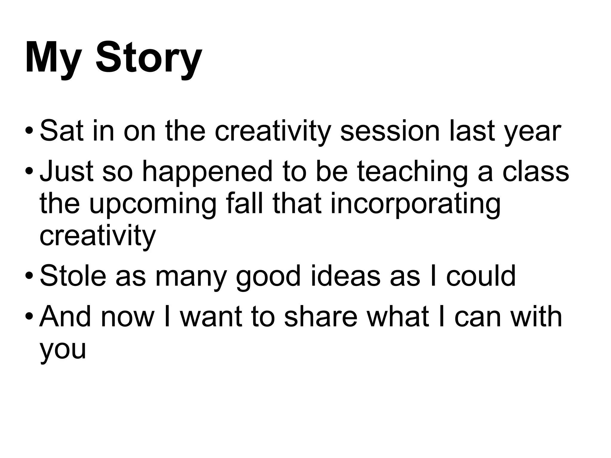 Creativity warm-up exercises | PPT