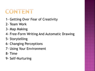 Creativity workshop for teachers | PPTX