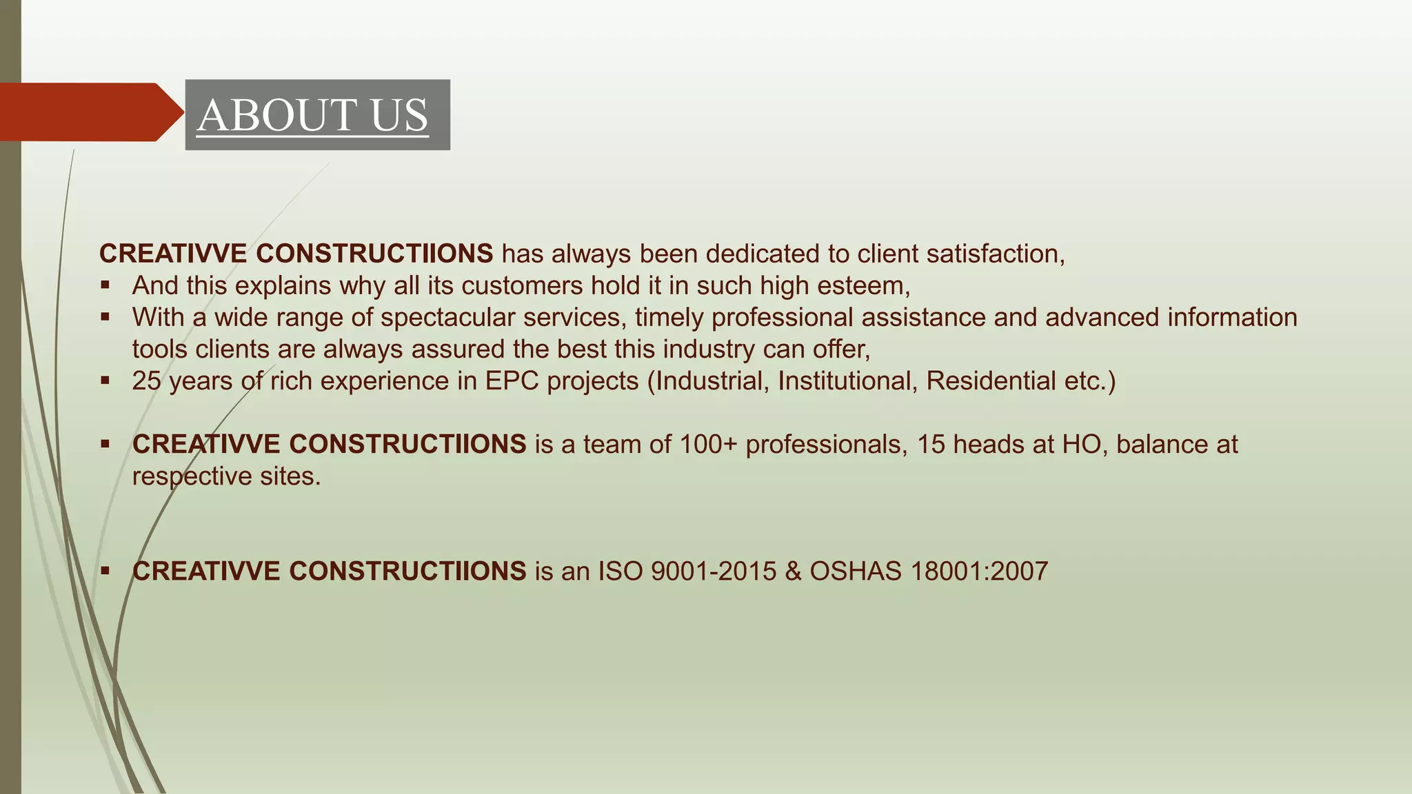 Creativve Constructiions PROFILE | PPT