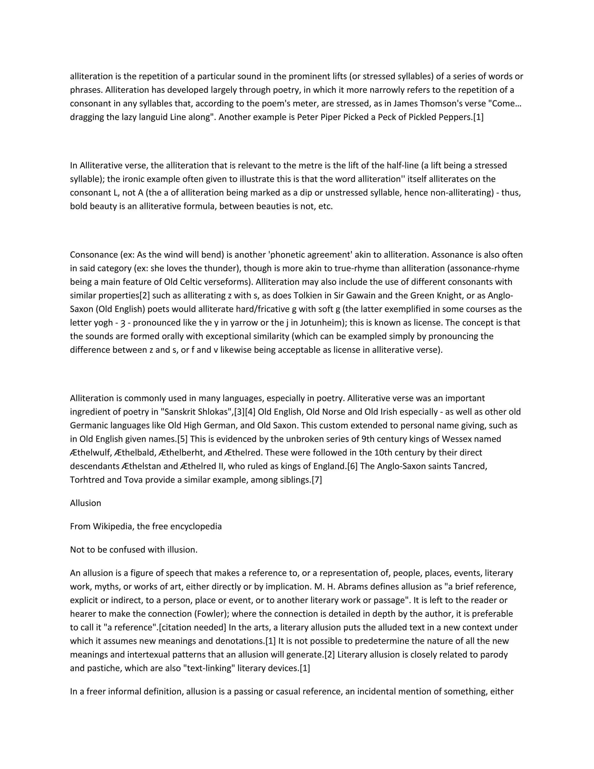 Creative writing terminologies | RTF