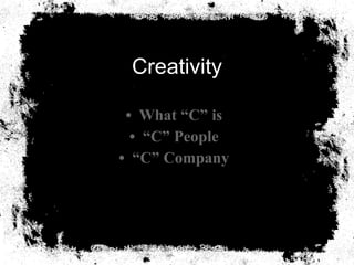creativity components | PPT