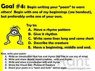 Creature Feature: Poem in 2 Voices | PPT