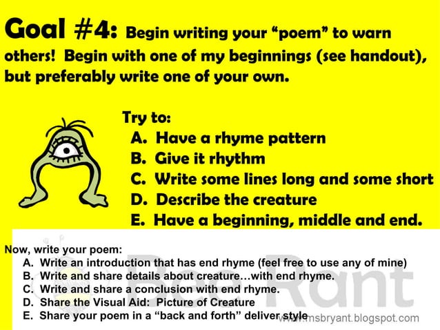 Creature Feature: Poem in 2 Voices | PPT