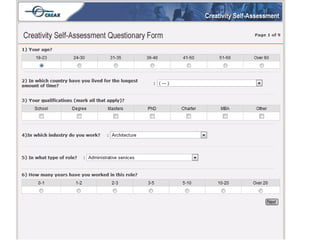 Creax creativity test | PPTX