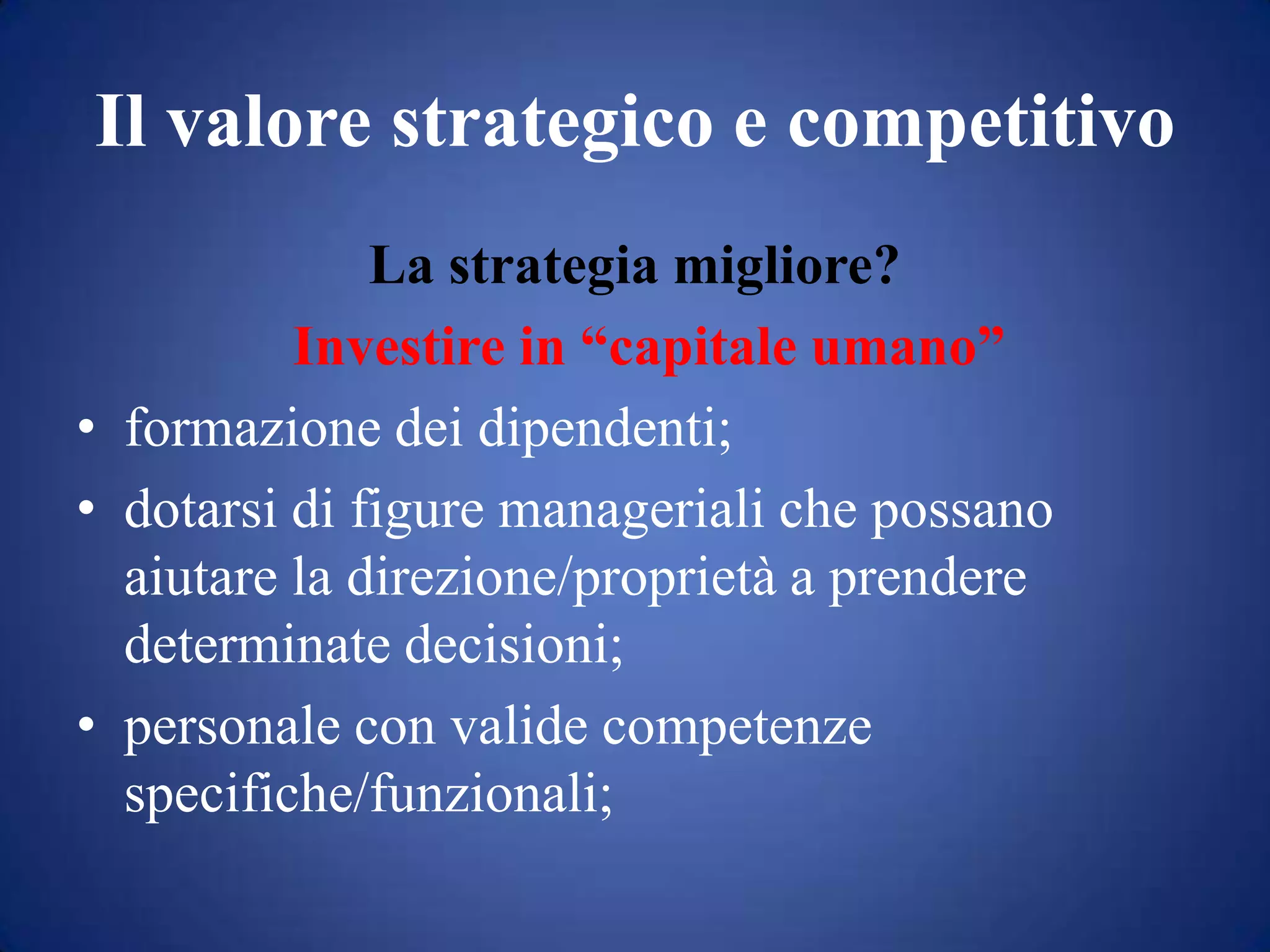 Creazione di Valore Hotel | PPTX