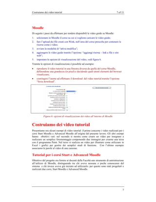 Creazione di video tutorial in un corso moodle | PDF | Video Software | Computer Software and ...