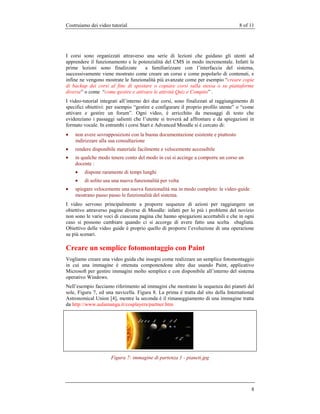 Creazione di video tutorial in un corso moodle | PDF | Video Software | Computer Software and ...
