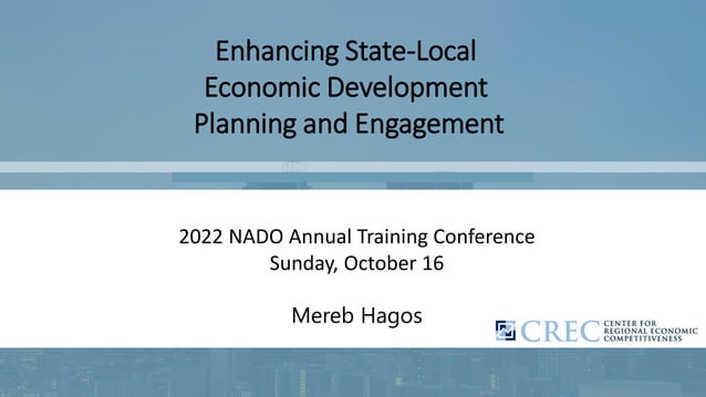 Enhancing State-Local Economic Development Planning and Engagement | PPT