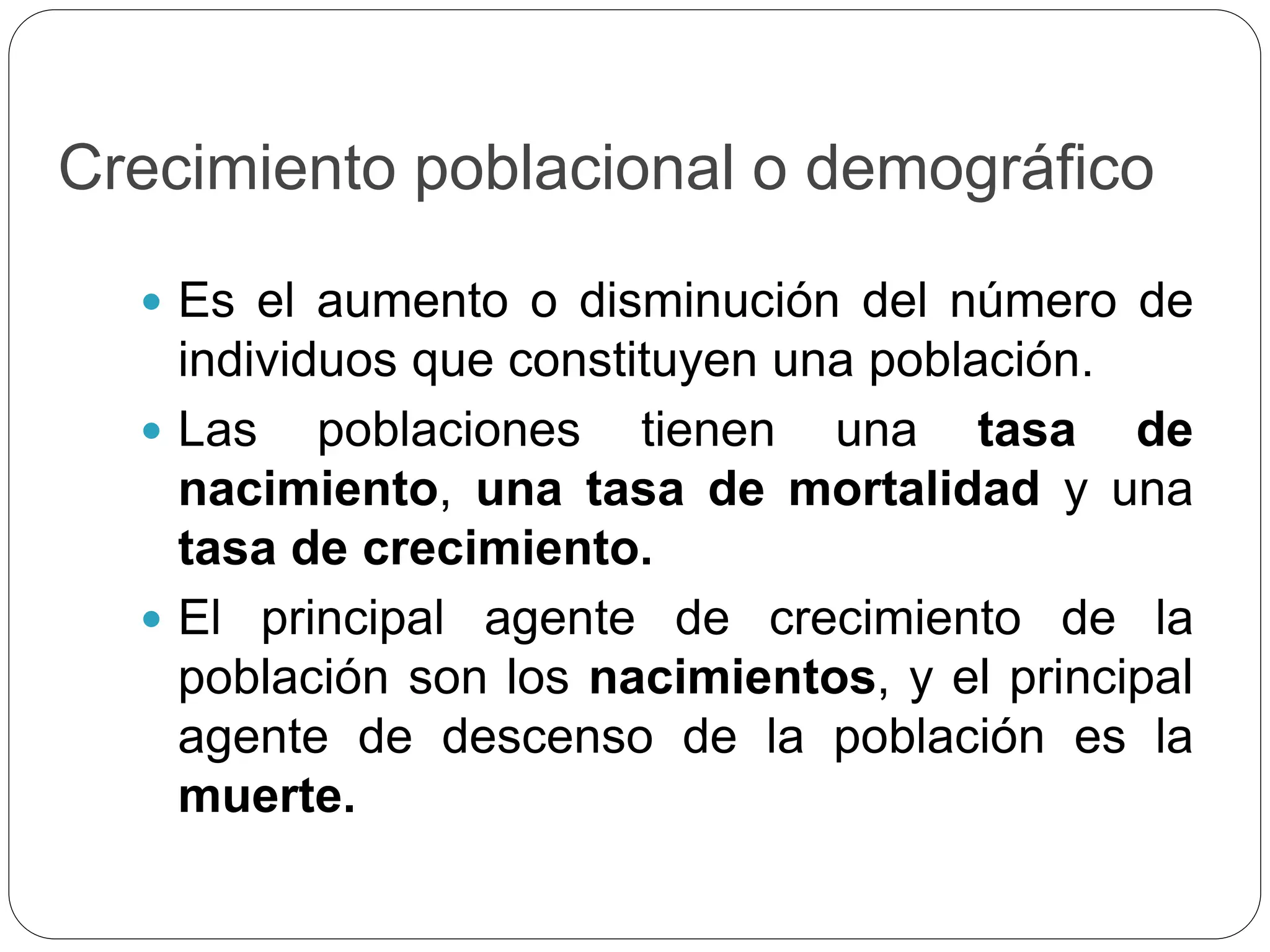 Crecimiento poblacional | PPT
