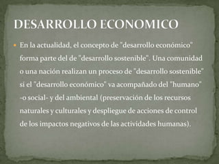 Crecimiento y desarrollo economico economia | PPTX | Economy | Business and Finance