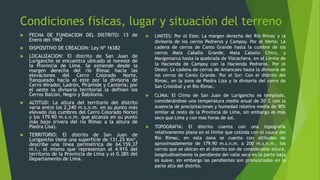 Crecimiento y Expansion Urbana - San Juan de Lurigancho | PPTX