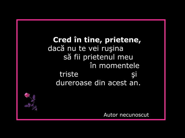 Cred in tine, prietene! | PPT