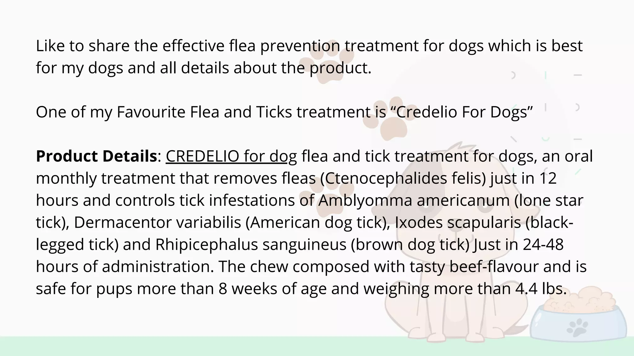 Credelio for dogs | PDF