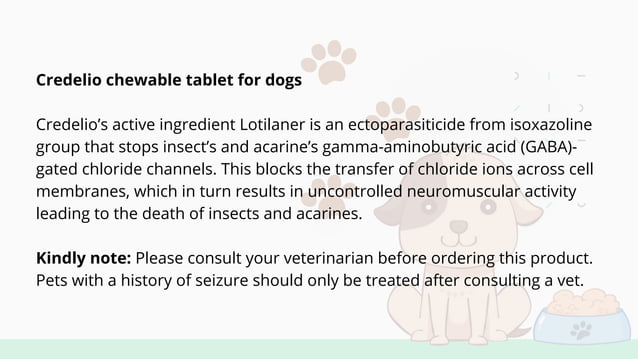 Credelio for dogs | PPT