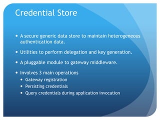 Apache Airavata Credential Store | PPT