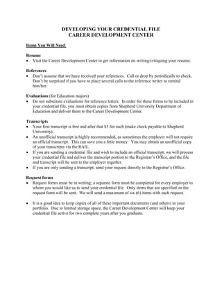 Credential File | PDF