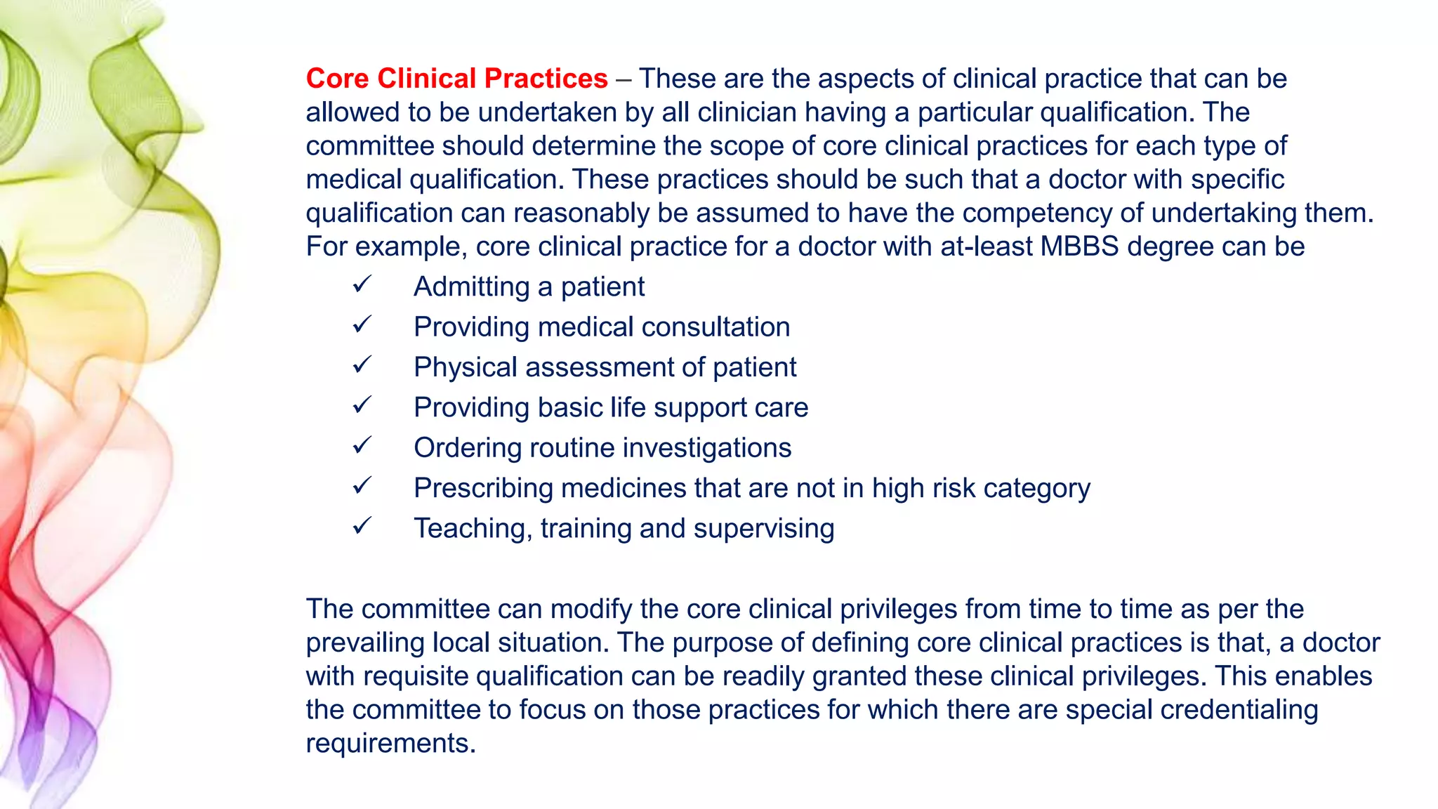 Credentialing and privileging of clinicians | PPTX