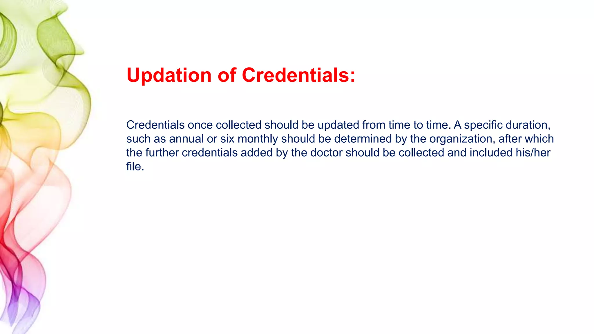 Credentialing and privileging of clinicians | PPTX