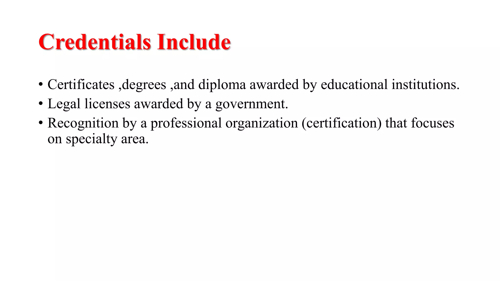 Credentialing ,licensure and nursing syndicate | PPTX | Resume Writing and Advice | Job Search