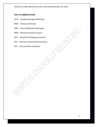 Credentialing manual hcm | PDF