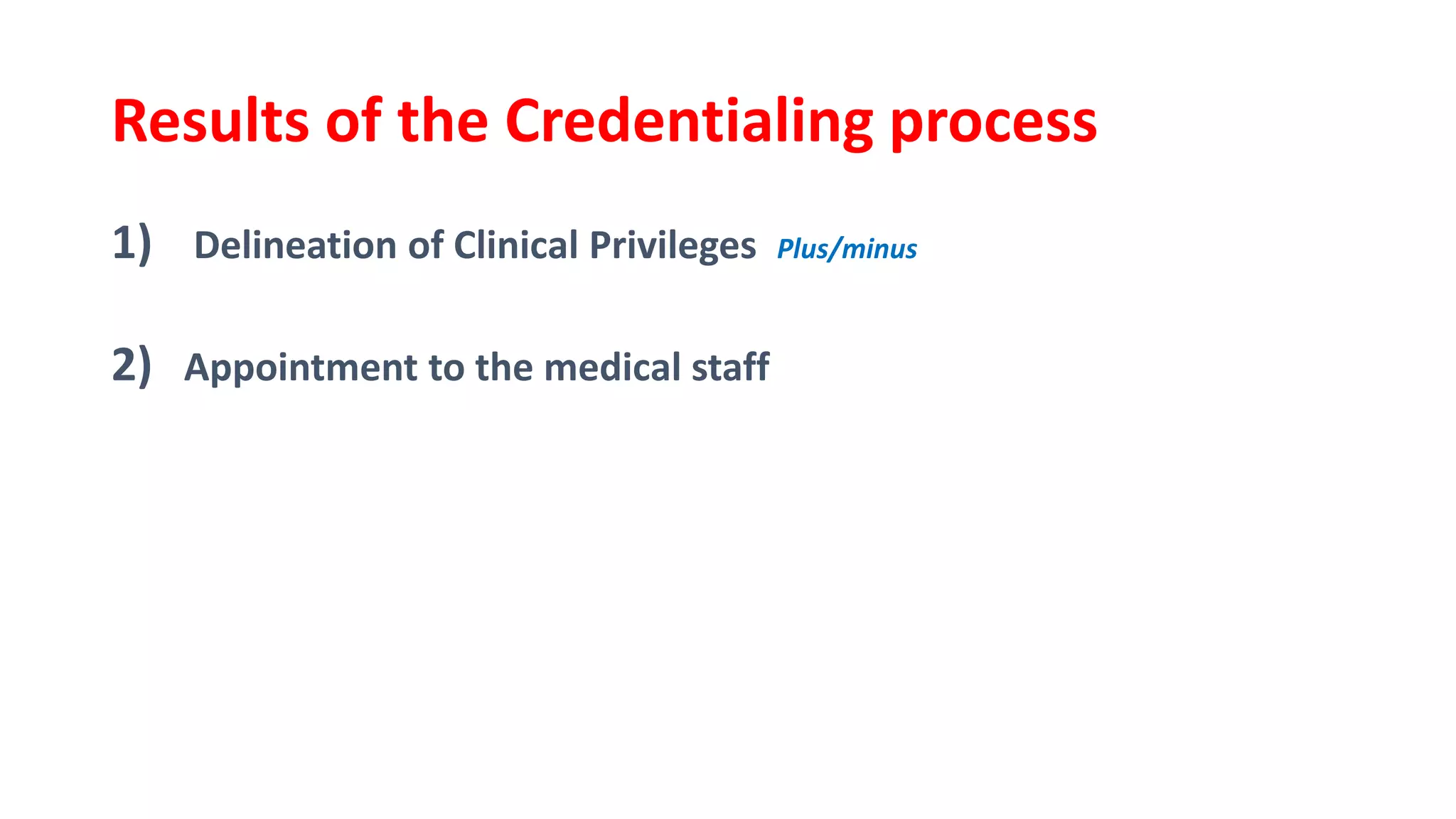 Credentialing & privileging | PDF