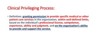 Credentialing & privileging | PDF