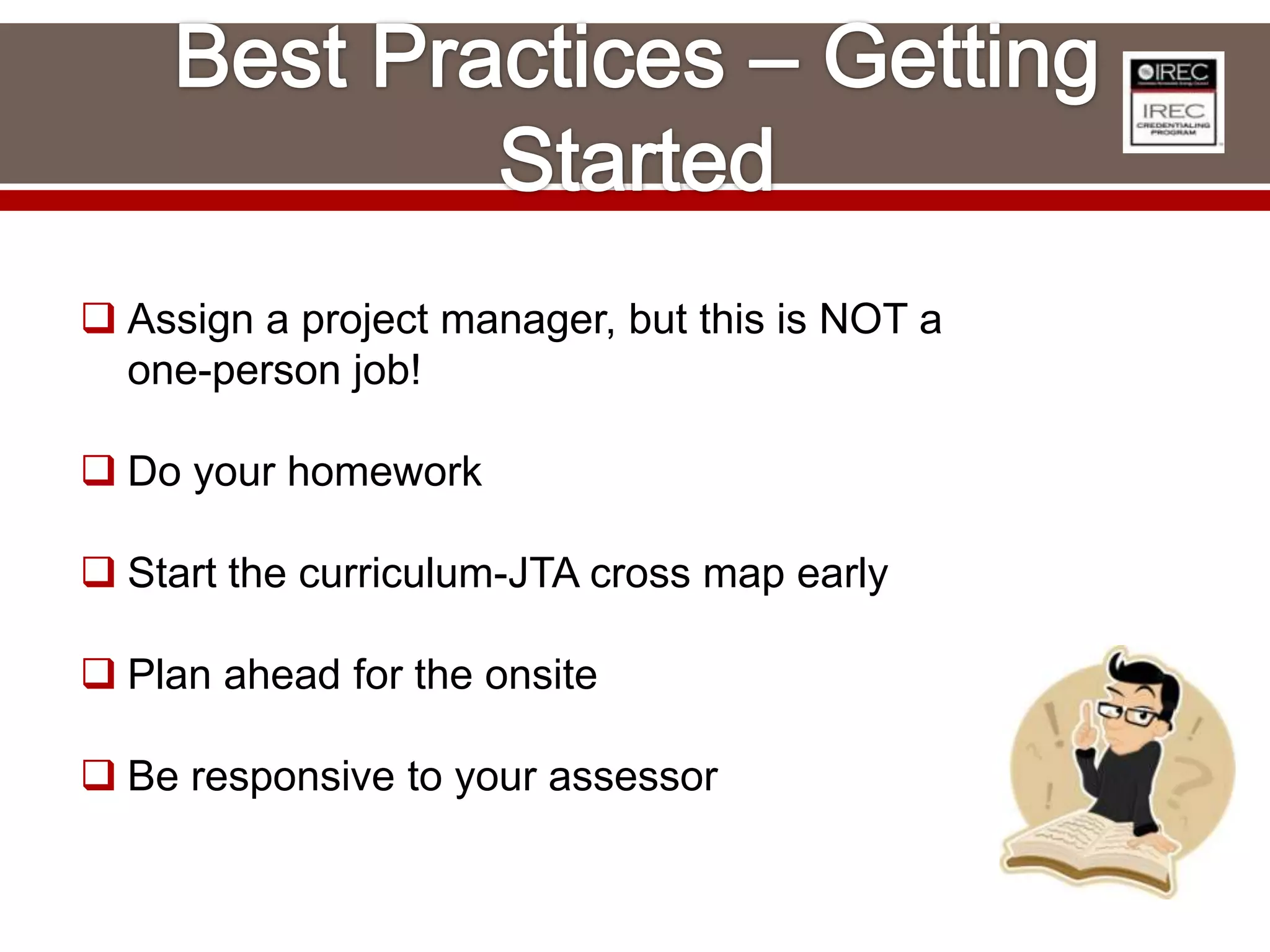 The IREC Credentialing Process | PPTX | Resume Writing and Advice | Job ...