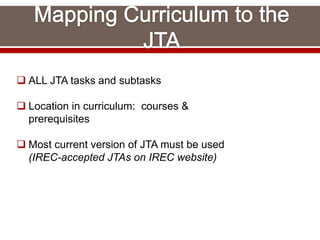 The IREC Credentialing Process | PPTX | Resume Writing and Advice | Job ...