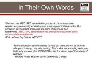The IREC Credentialing Process | PPT