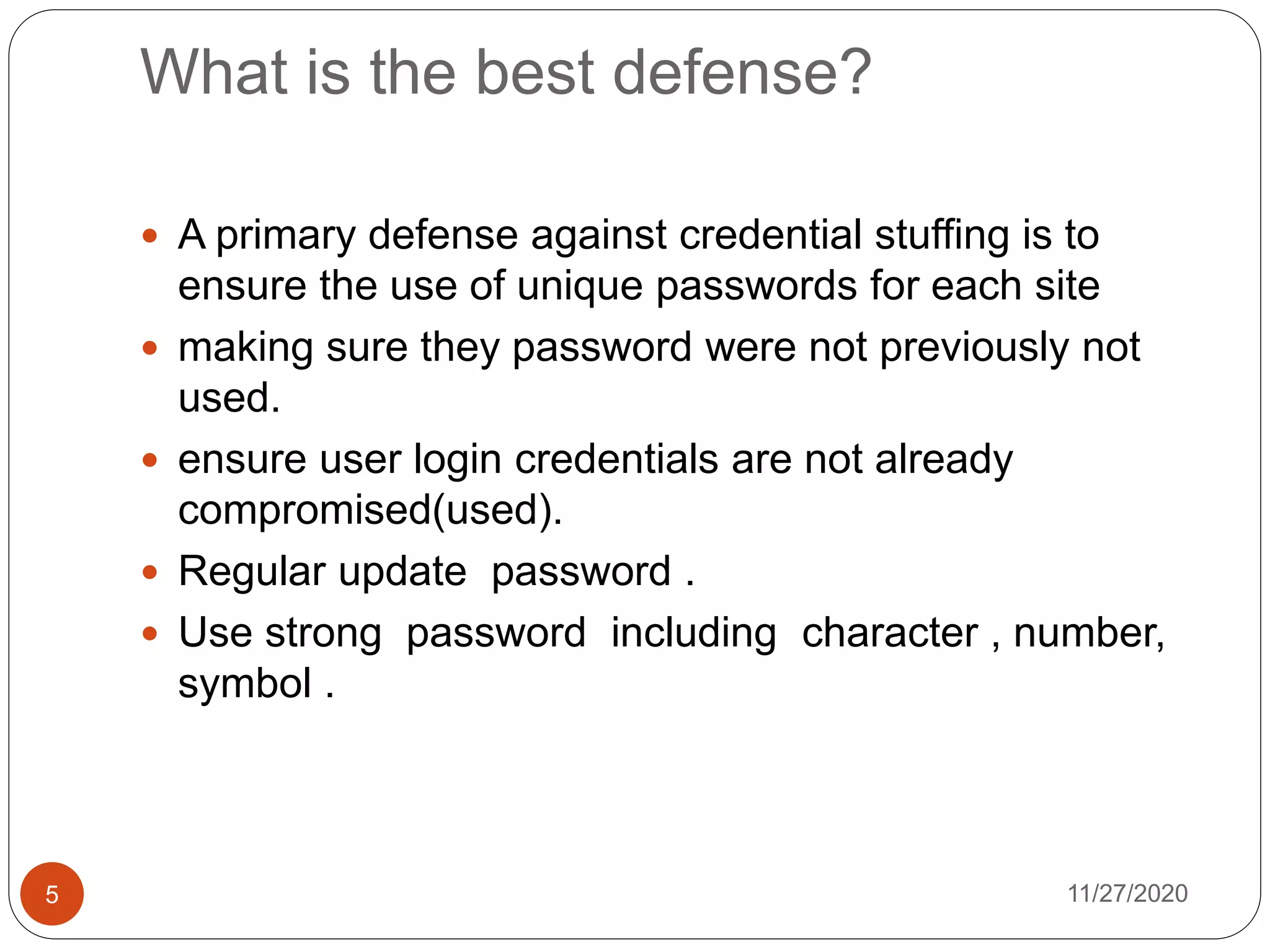 Credential reuse cyber security | PPTX