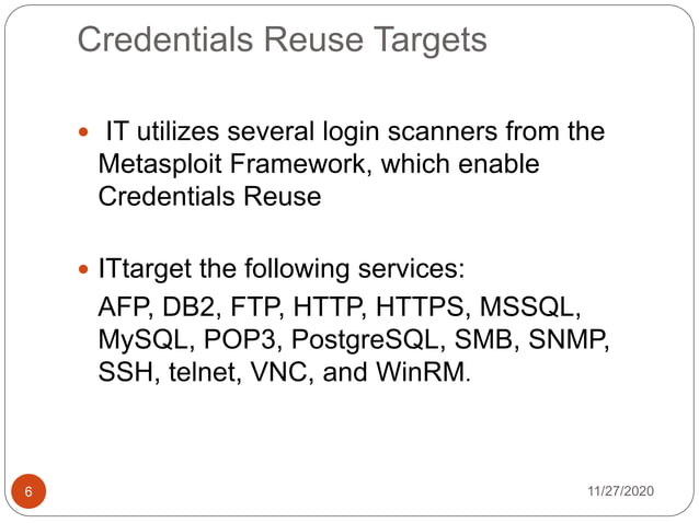 Credential reuse cyber security | PPTX