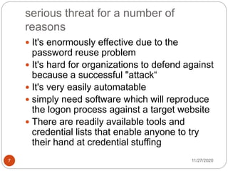Credential reuse cyber security | PPTX