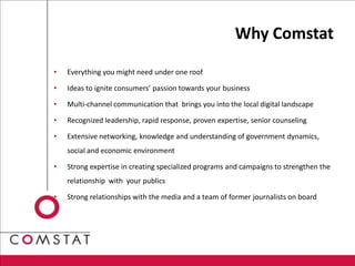 Comstat - About Us | PPTX
