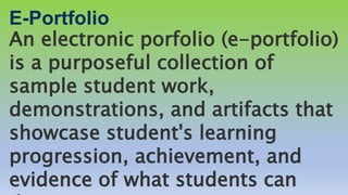 CREDENTIALS and eportfolio for immersion | PPTX