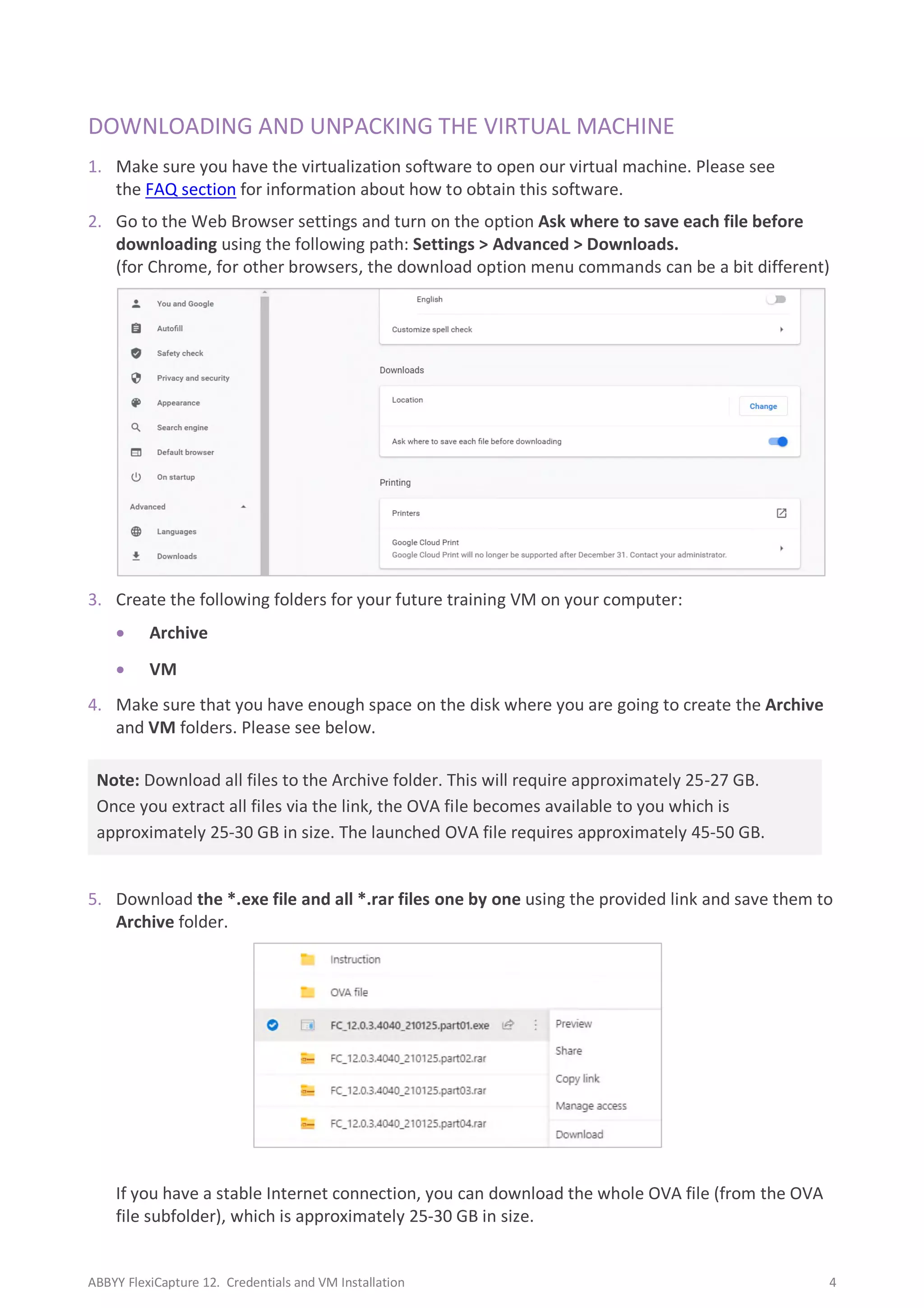 Credentials and VM Installation - Basic course.pdf
