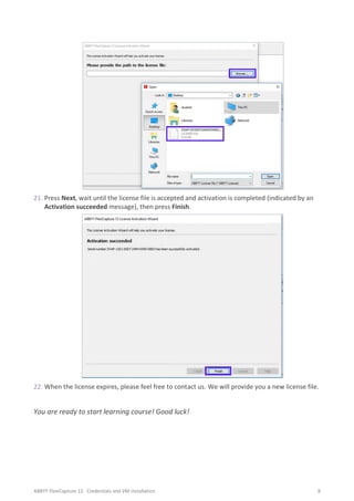 Credentials and VM Installation - Basic course.pdf