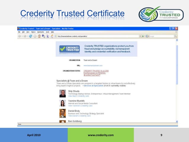 Crederity trusted intro | PPT
