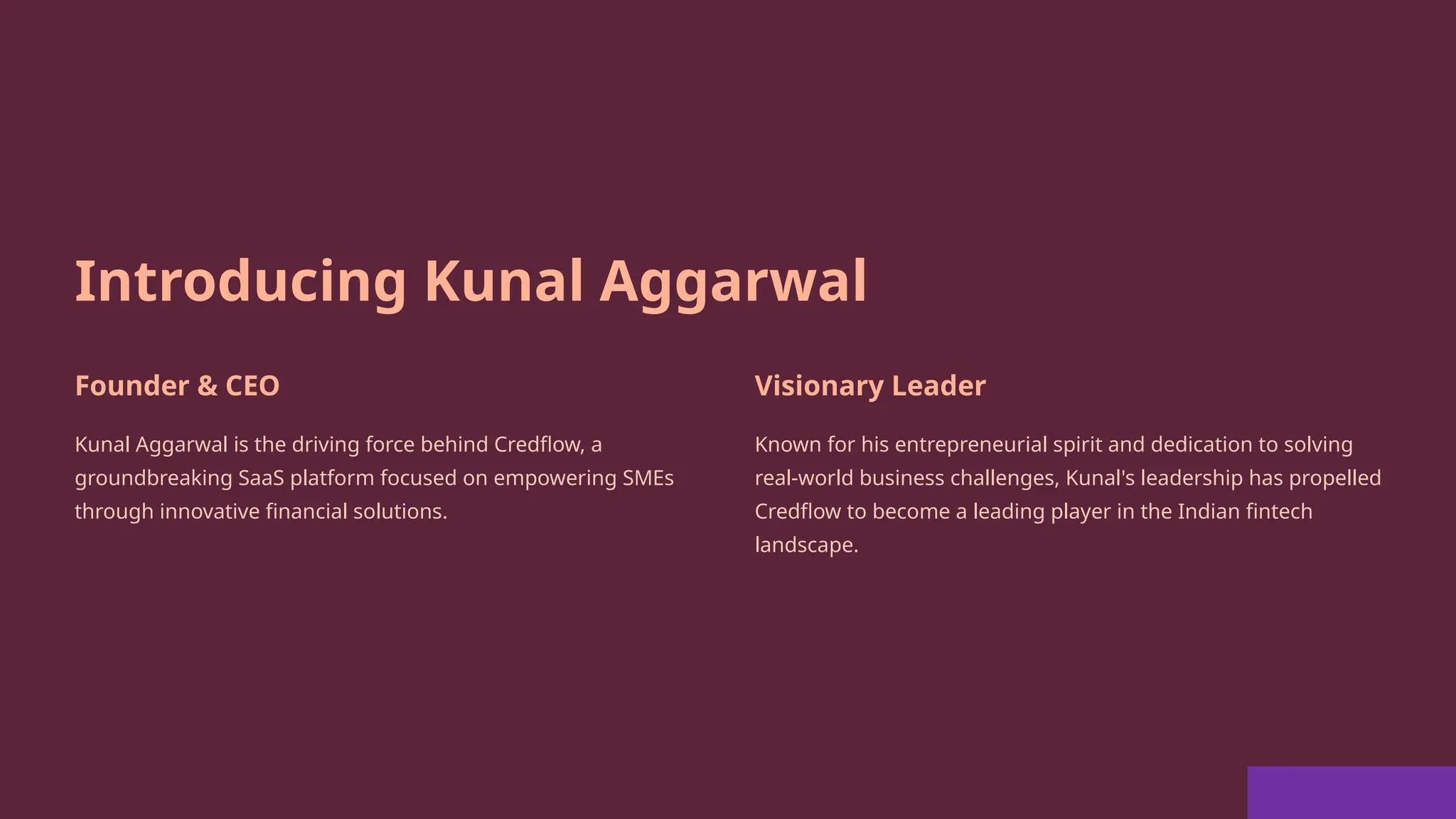 kunnal aggarwal Founder of cred flow.pptx