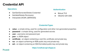 Secure Credential Management with CredHub - Eoghan Kelleher | PPT