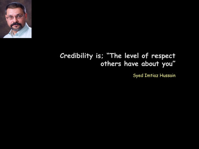 Credibility | PPT