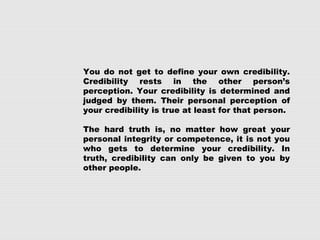 Credibility | PPT