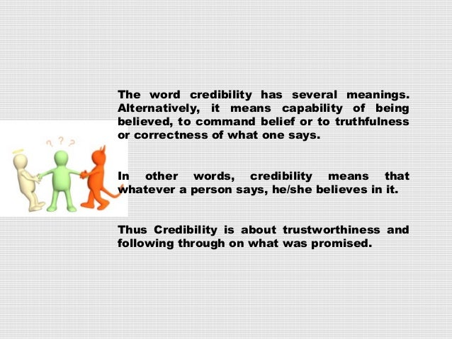 Credibility