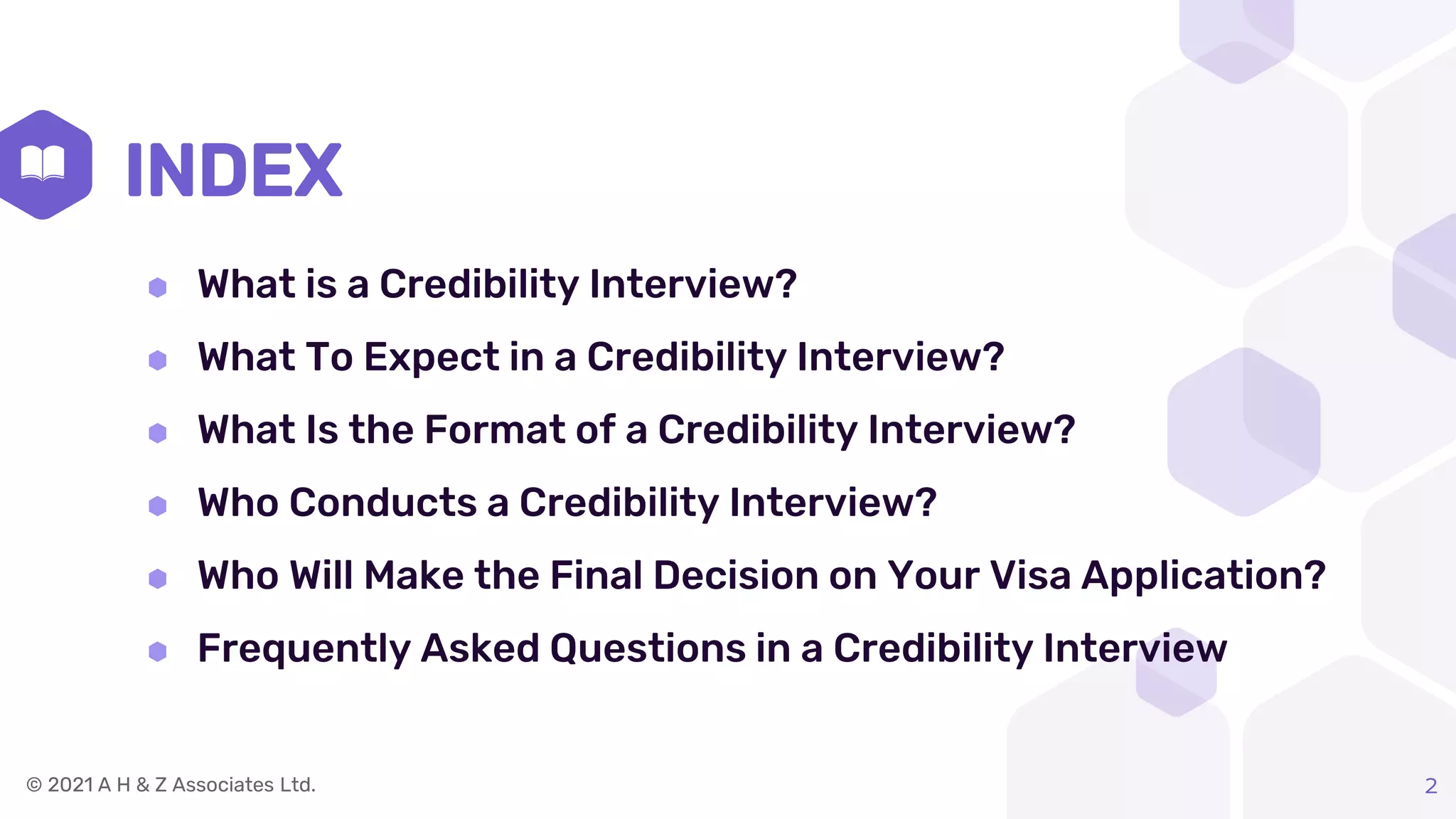 Credibility Interview | Things You Should Know! | PPTX